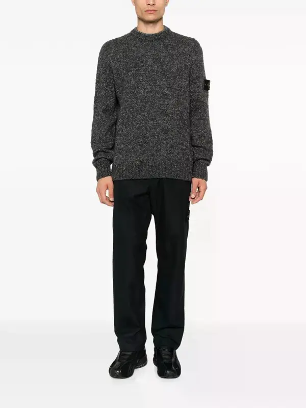 Stone Island Marl Knit Crew Neck Sweater