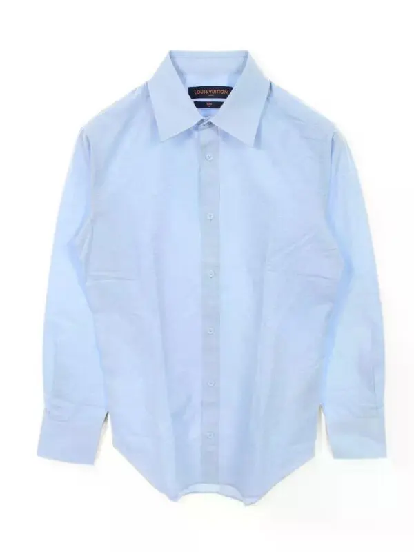 LOUIS VUITTON 2010s Monogram Flower Shirt - Blue