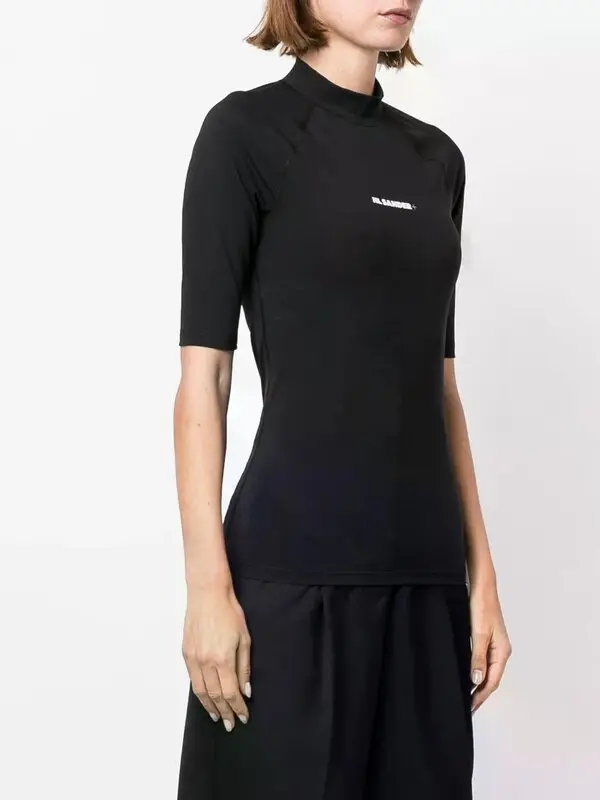 JIL SANDER Logo-print Scuba Top
