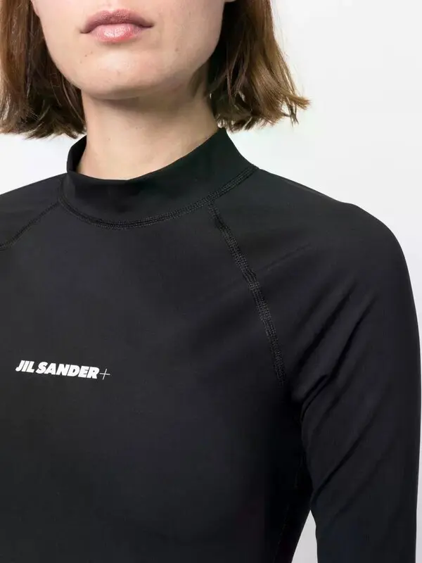 JIL SANDER Logo-print Scuba Top