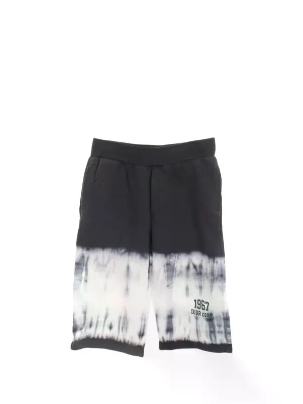Dior 2020s Tie-dye Embroidered-detail Track Pants - Black
