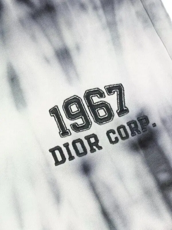 Dior Tie-dye Embroidered Track Pants