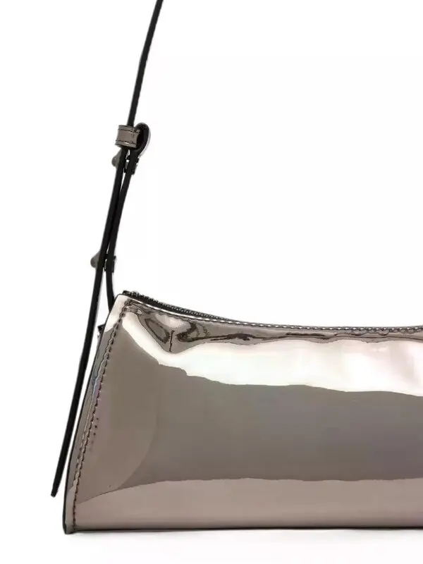 Dkny Logo-plaque Metallic Shoulder Bag