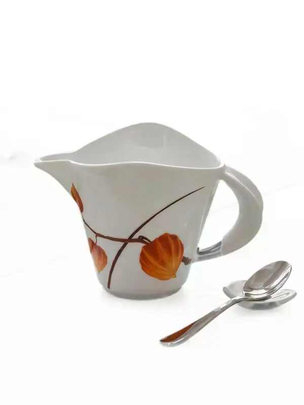 GINORI 1735 Funè Leaf-print Milk Jug
