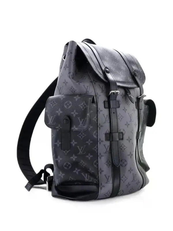 LOUIS VUITTON Christopher Reverse Monogram Eclipse Canvas Mm Backpack