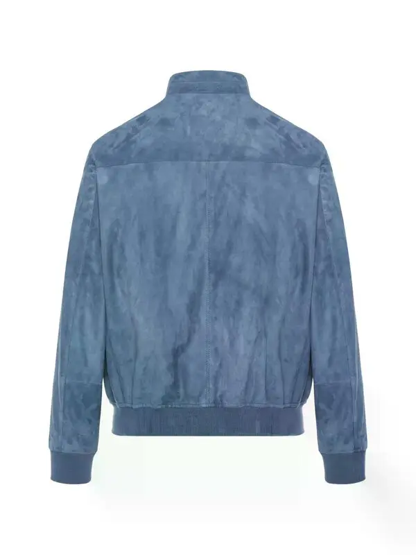MANDELLI High-neck Suede Jacket
