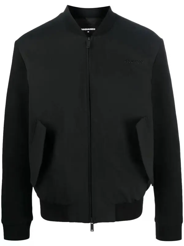 Dsquared2 Flap Pockets Bomber Jacket - Black