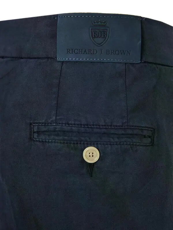 RICHARD J. BROWN Caprera Logo-patch Button-fastening Trousers