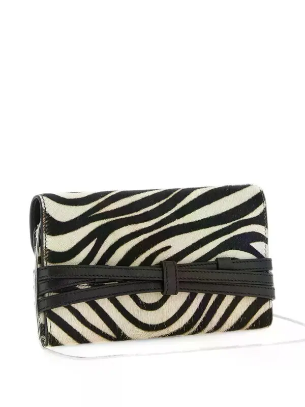 Moschino Zebra-print Tie Me Wallet On Chain