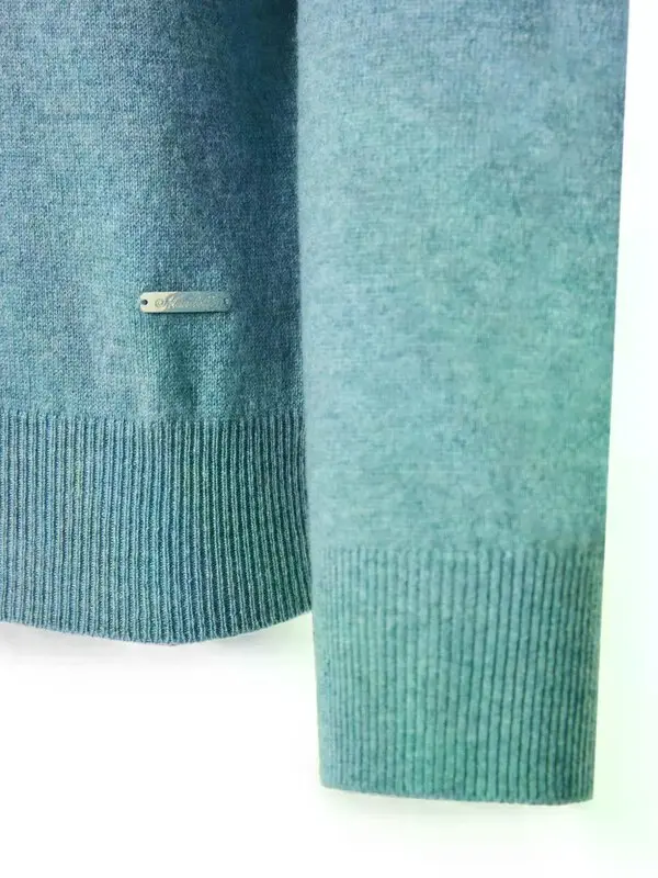 MANDELLI Logo-plaque Crew-neck Sweater