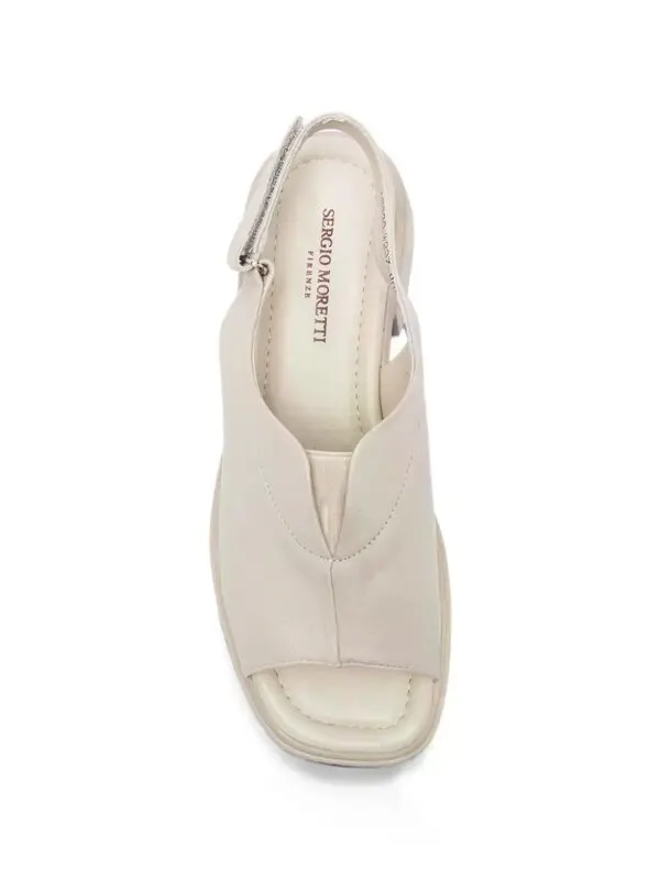 SERGIO MORETTI FIRENZE Touch-strap Slingback Sandals