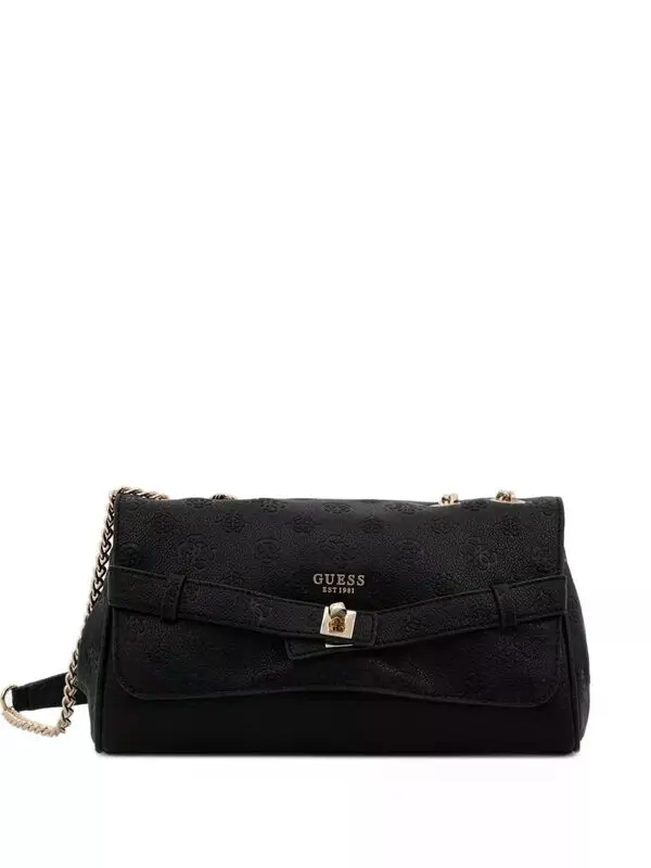 Guess Ella Twist-lock Shoulder Bag - Black