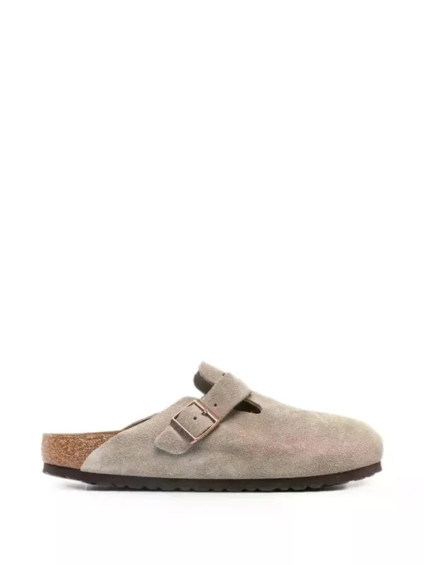 BIRKENSTOCK Boston Leather Sandals - Neutrals