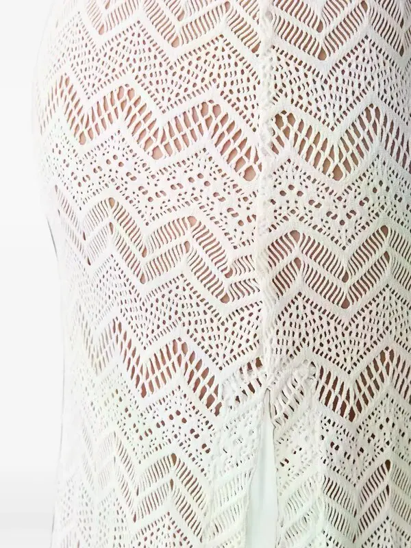 Vilebrequin Lisanna Chevron-knit Side-slit Maxi Dress