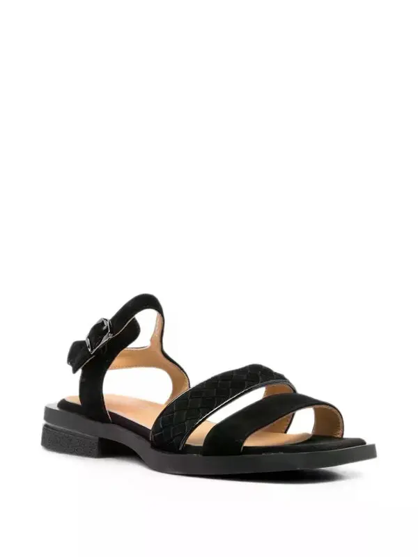 LINDA BAUMANN Woven-strap Buckle-fastening Sandals