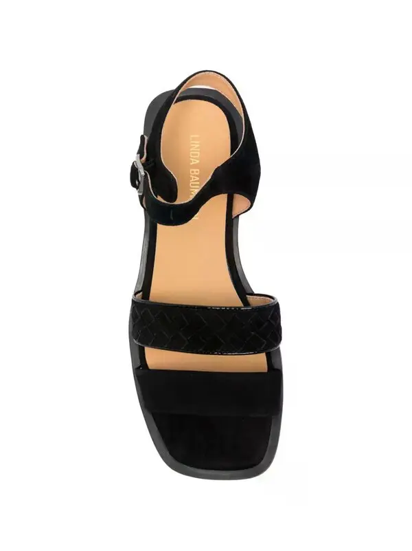 LINDA BAUMANN Woven-strap Buckle-fastening Sandals