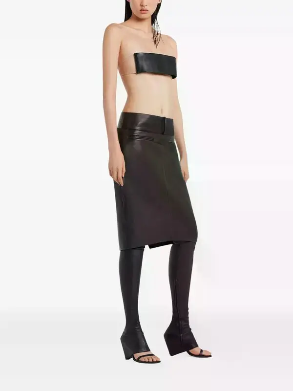 COURREGES Oblique Midi Skirt