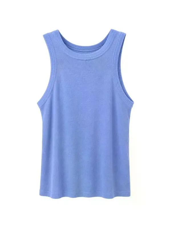 IRO PARIS Ribbed-knit Tank Top - Blue
