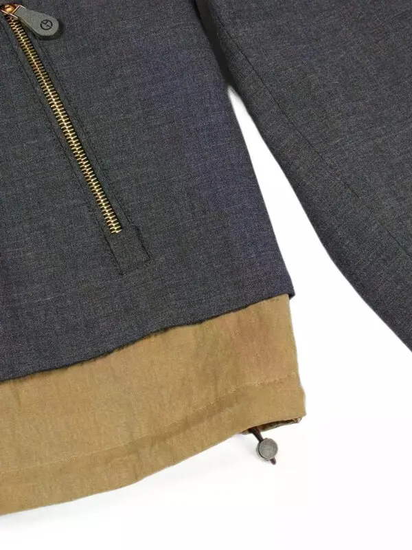 Giorgio Armani Layered Zip-up Jacket