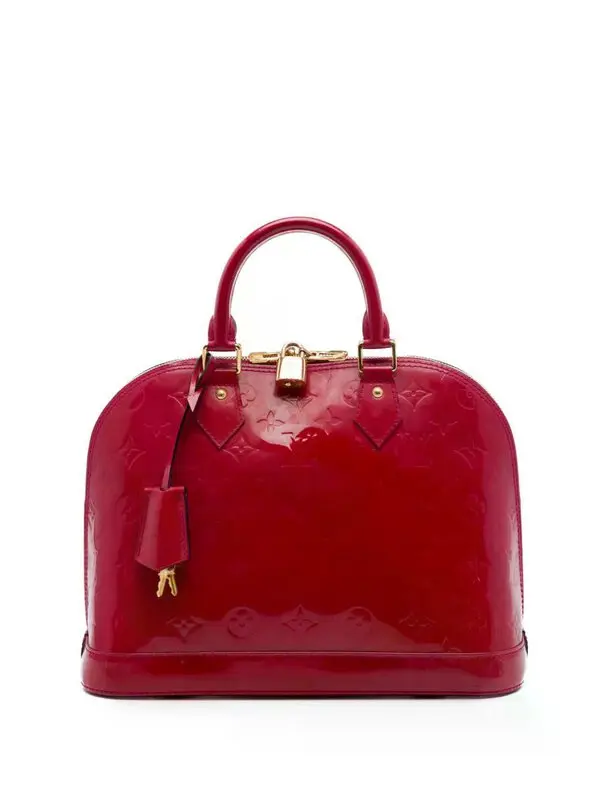 LOUIS VUITTON 2013 Monogram Vernis Alma Pm Handbag - Pink