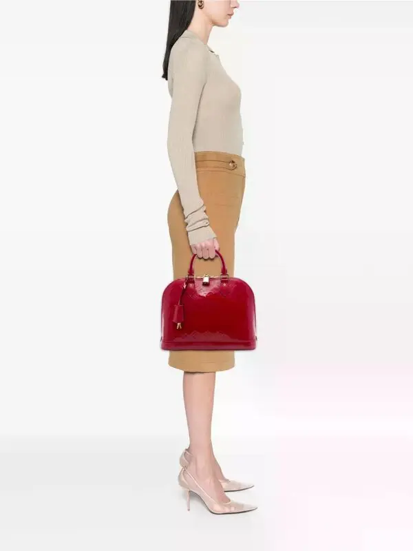 LOUIS VUITTON 2013 Monogram Vernis Alma Pm Handbag - Pink