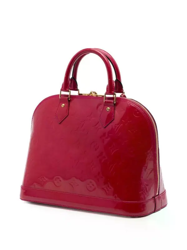LOUIS VUITTON 2013 Monogram Vernis Alma Pm Handbag - Pink