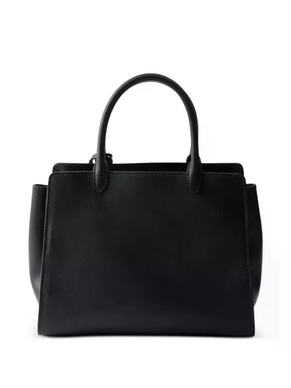 Prada Prelude Medium Leather Handbag - Black
