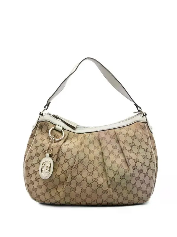 Gucci 2016-2026 Gg Canvas Sukey Shoulder Bag - White