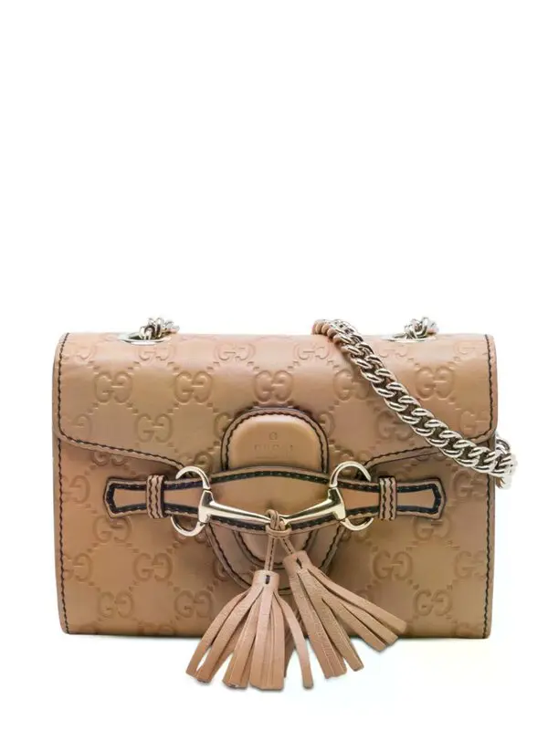 Gucci 2016-2026 Mini Guccissima Emily Crossbody Bag - Neutrals