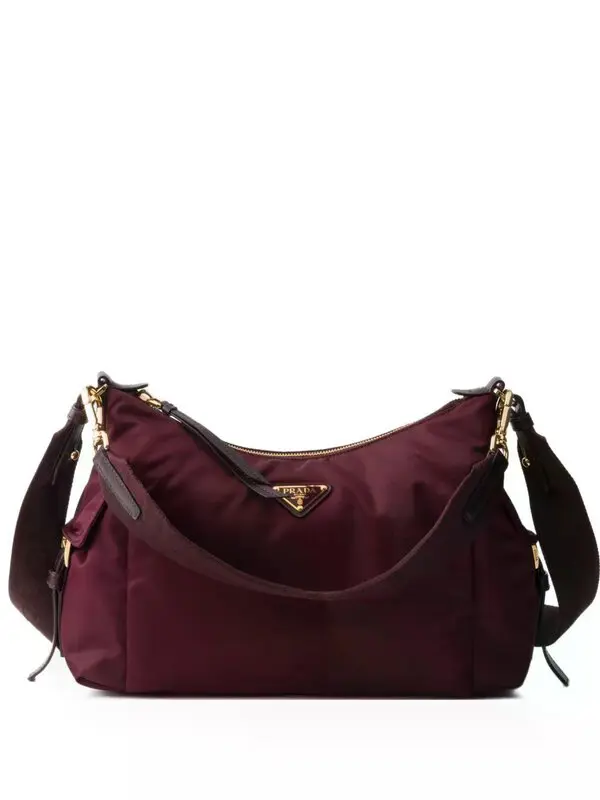 Prada Explore Large Re-nylon And Leather Bag - Red