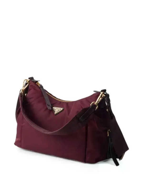 Prada Explore Large Re-nylon And Leather Bag - Red