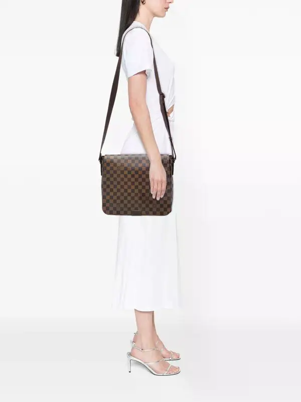 LOUIS VUITTON Damier Ebene District Mm Crossbody Bag - Brown