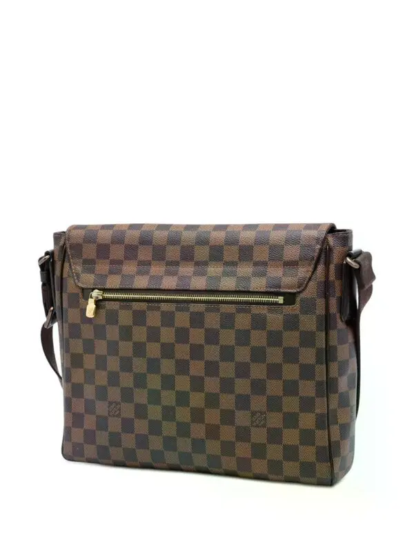 LOUIS VUITTON Damier Ebene District Mm Crossbody Bag - Brown
