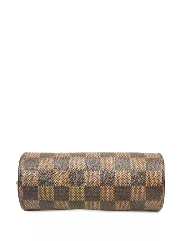 LOUIS VUITTON 1990-2010 Damier Ebene Papillon Pochette Handbag - Brown