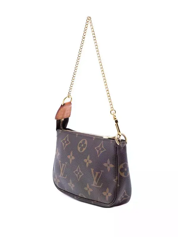 LOUIS VUITTON 2020 Monogram Mini Pochette Accessoires Handbag - Brown