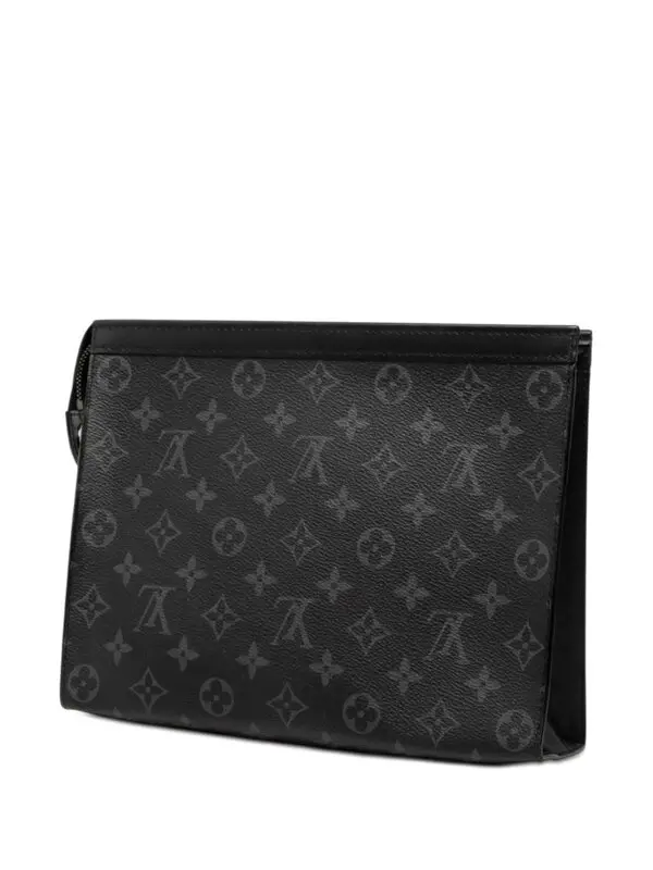 LOUIS VUITTON 2019 Monogram Eclipse Pochette Voyage Mm Clutch Bag