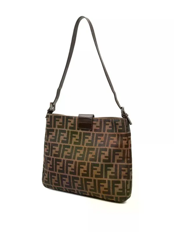 Fendi 2000-2010 Zucca Canvas Shoulder Bag
