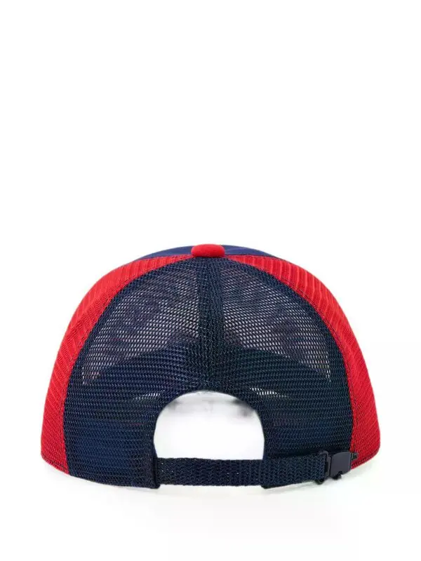 SAINT MXXXXXX Logo-embroidered Mesh-panel Cap - Blue