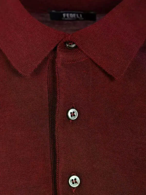 Fedeli Long-sleeve Polo Sweater