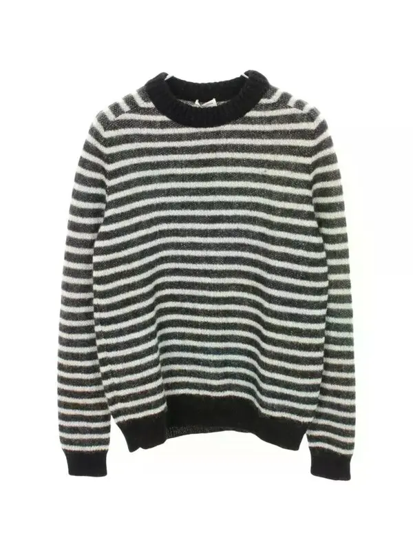 Saint Laurent Striped Crew-neck Sweater