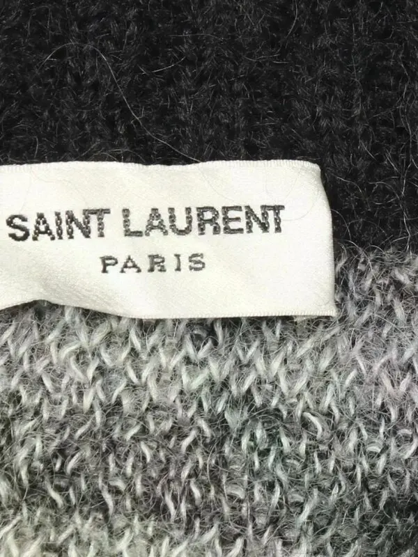 Saint Laurent Striped Crew-neck Sweater