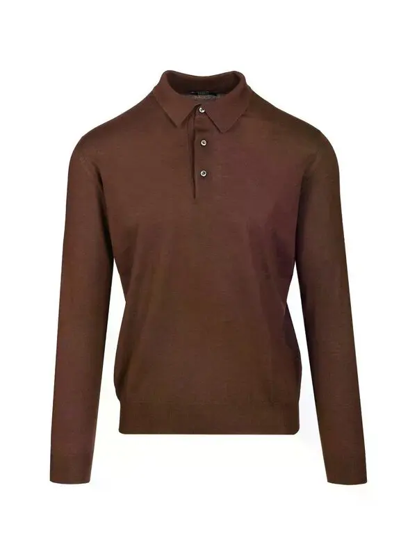 Fedeli Button-fastening Fine-knit Sweater
