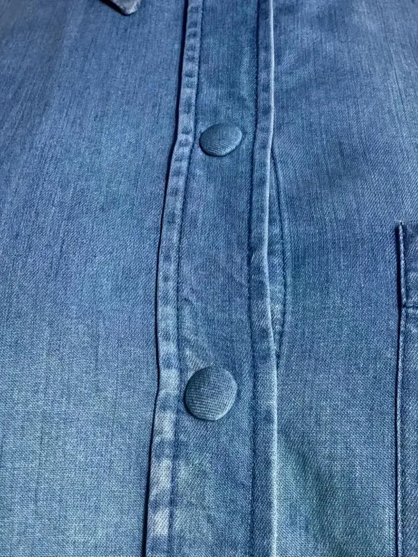 Mother Of Pearl Bishop Sleeve Buttoned Shirt