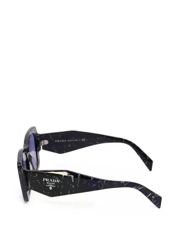 Prada Marble-print Geometric Sunglasses
