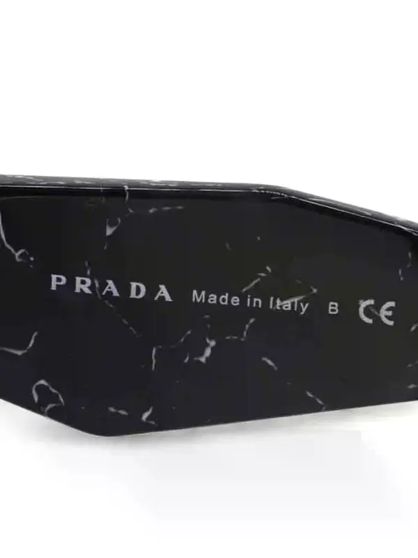 Prada Marble-print Geometric Sunglasses
