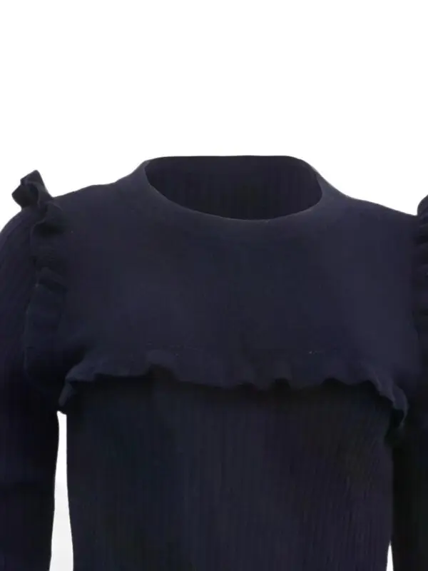See By Chloé Ruffled Ribbed Sweater