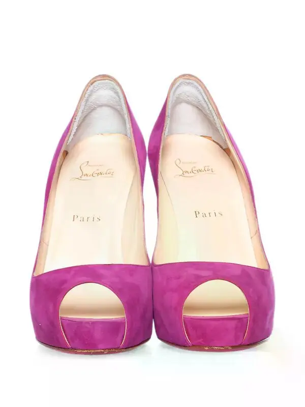 CHRISTIAN LOUBOUTIN Hyper Prive Peep-toe Pumps