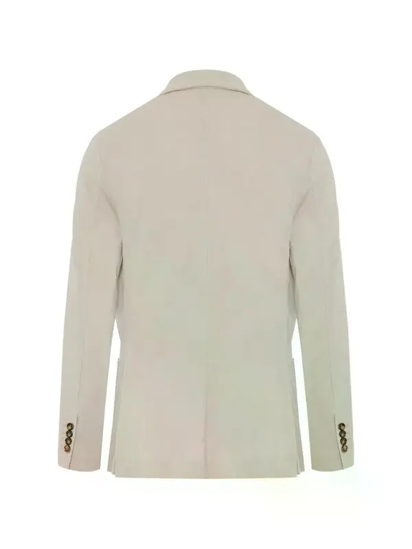 MANDELLI Single-breasted Notch-lapel Blazer - Neutrals