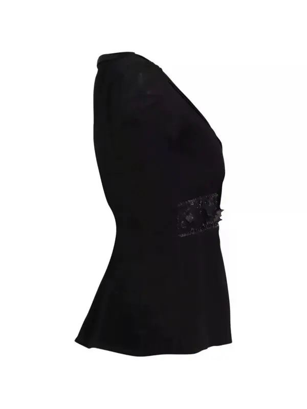 Etro Sequin-embellished Short-sleeve Blouse