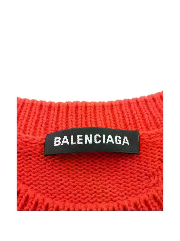 Balenciaga 2000s Jacquard Crew-neck Sweater